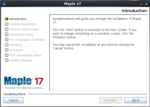Maple17: Installation Instructions (Linux) - GROK Knowledge Base