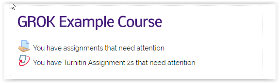 Moodle: Activities & Resources: View a Student's Turnitin Submission (Faculty) - GROK Knowledge Base