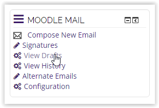 Moodle: Blocks: Sending Moodle Mail (Faculty) - GROK Knowledge Base