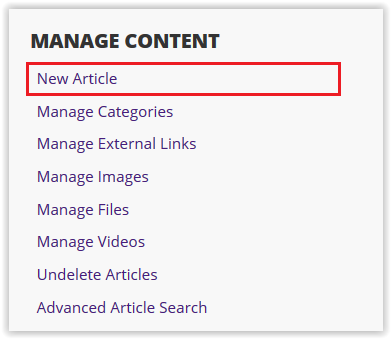GROK: How to Create a New Article - GROK Knowledge Base