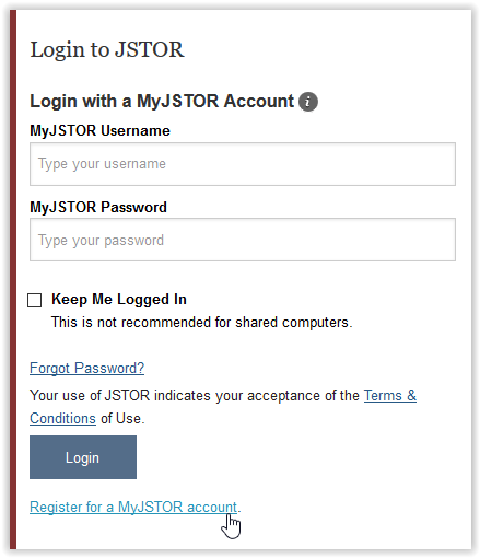 JSTOR: Create an Educational Account - GROK Knowledge Base