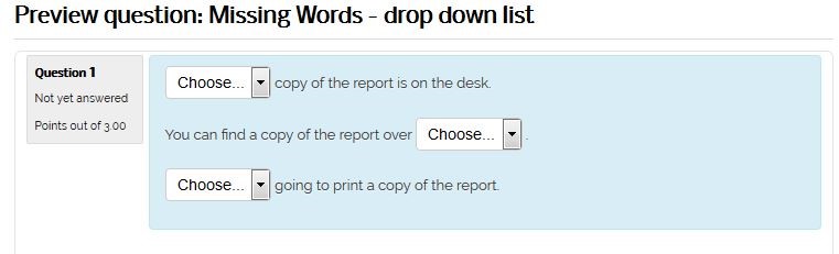 Moodle: Activities & Resources: Quiz Question Types: Select Missing Words - GROK Knowledge Base