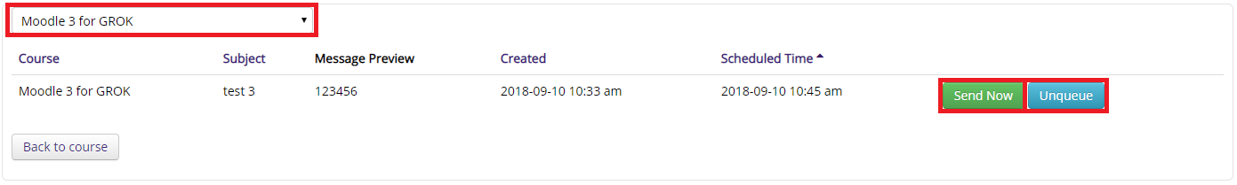 Moodle: Blocks: View Scheduled in Moodle Mail - GROK Knowledge Base
