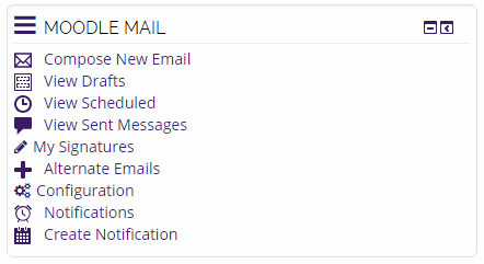 Moodle: Blocks: Moodle Mail Block (Students) - GROK Knowledge Base