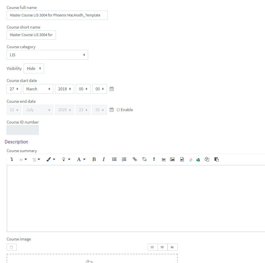 Moodle: Course Administration Settings In Detail - GROK Knowledge Base