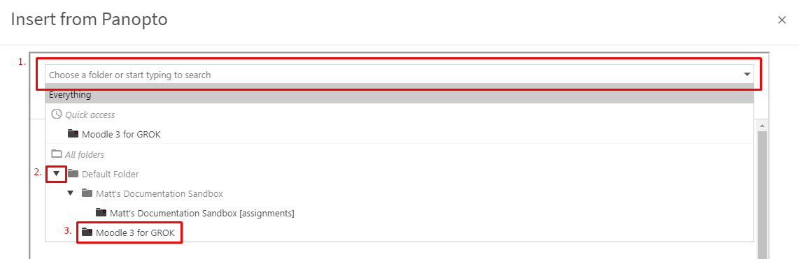 Moodle: Submitting a Video Assignment Using Panopto - GROK Knowledge Base