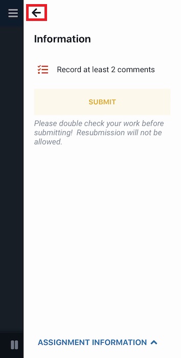 VoiceThread: Submitting a Comment on an Assignment - GROK Knowledge Base