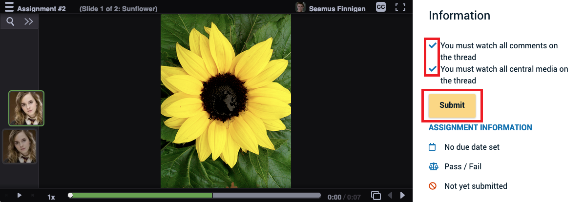 VoiceThread: Submitting a Watching Assignment - GROK Knowledge Base