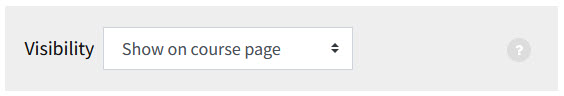 Common Activity Settings: Visibility - GROK Knowledge Base