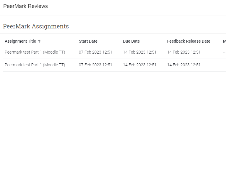 Moodle: Activities & Resources: Creating a Peermark Assignment from ...