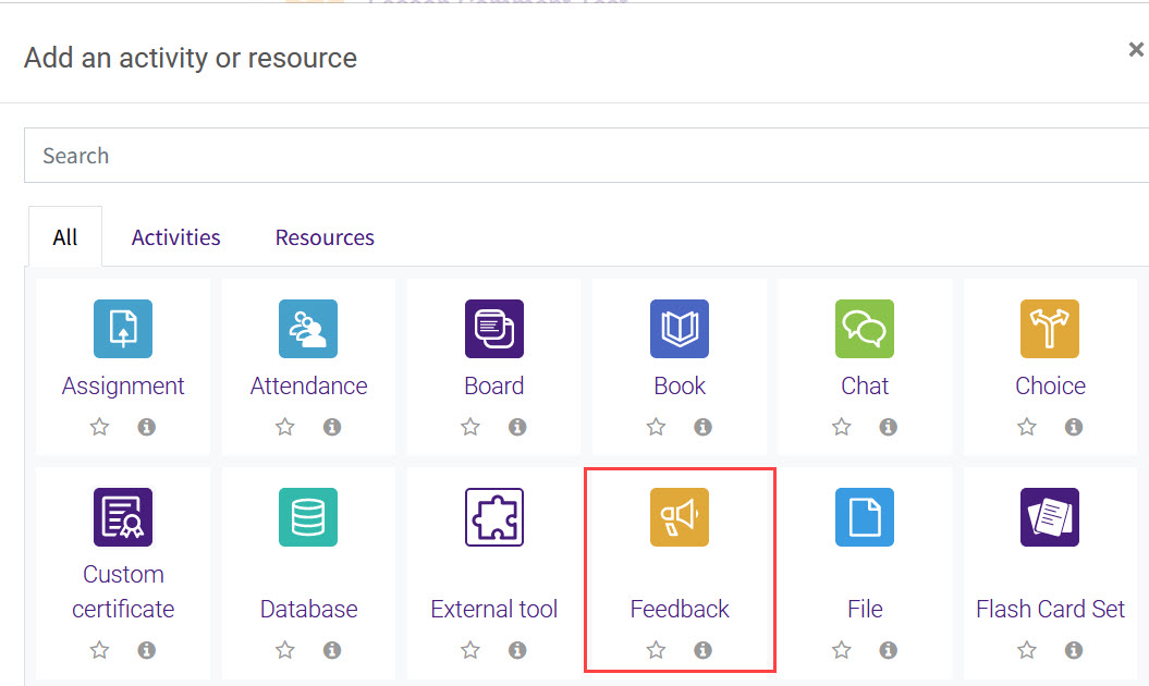Moodle: Adding a Feedback Activity - GROK Knowledge Base