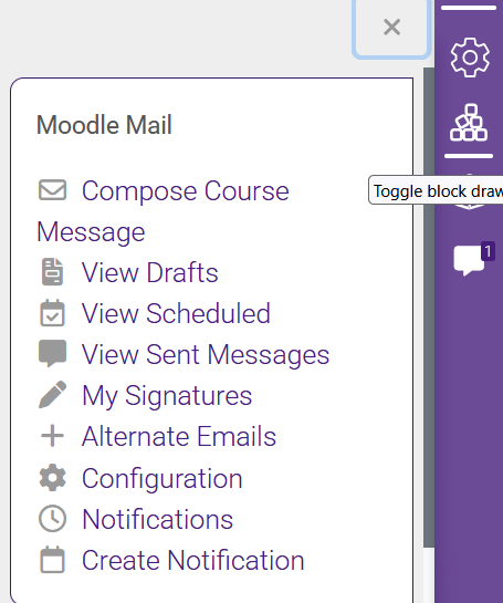 Moodle: Blocks: Moodle Mail Block (Faculty) - GROK Knowledge Base